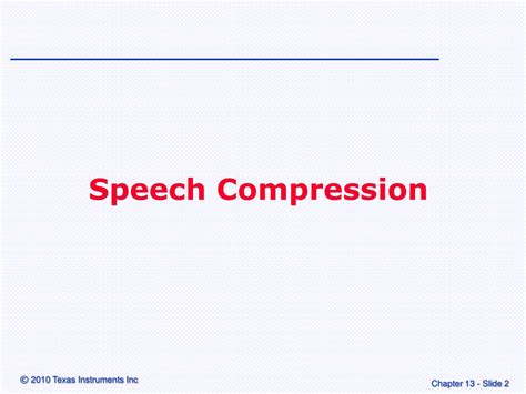 PPT Speech Compression PowerPoint Presentation Free Download ID 3937080