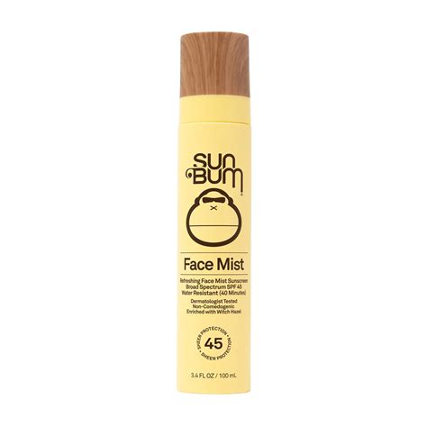 Sun Bum Water Resistant Spf 45 Sheer Facial Sunscreen Mist