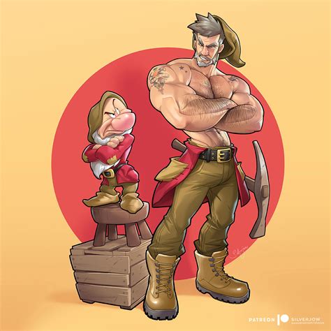 Rule 34 Angry Big Arms Disney Grumpy Grumpy Snow White Hairy Huge Biceps Male Male Only
