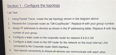 Solved Section Configure The Topology Lab Task Us