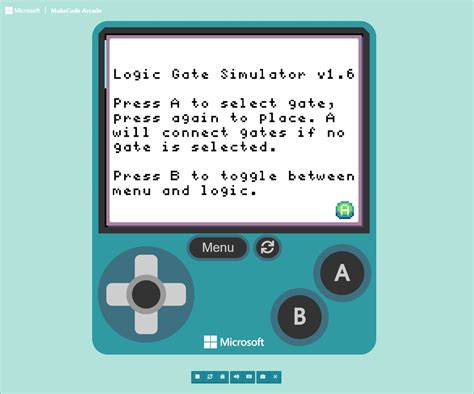 Logic Gate Simulator On Kitronik Arcade For Microbit In Makecode