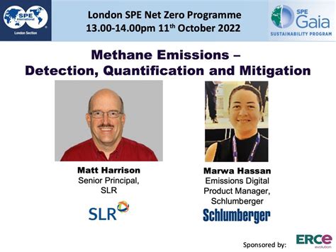 Methane Emissions Detection Quantification And Mitigation SPE London