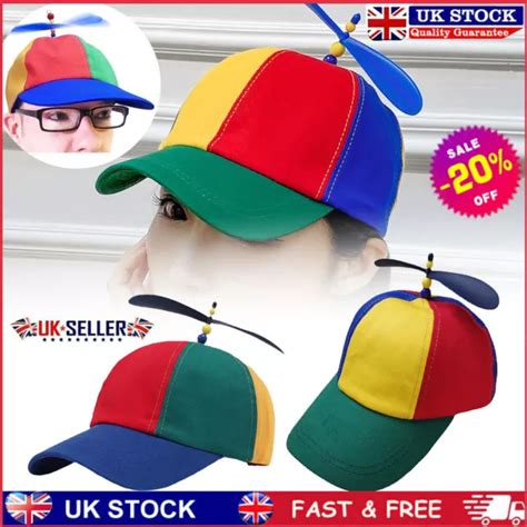 Propeller Hat Helicopter Cap Clown Jester Tweedle Dee Costume Accessory