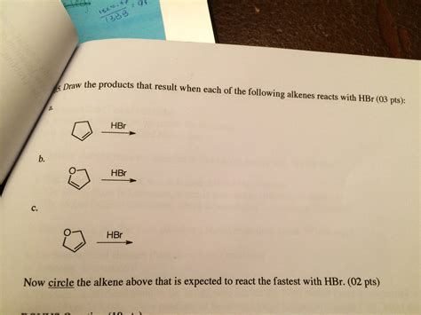 Solved Draw The Products That Result When Each Of The Chegg