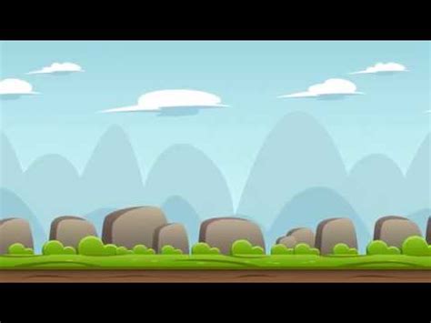 2D Parallax Game Background - Green Nature with Rocks | GameMaker ...