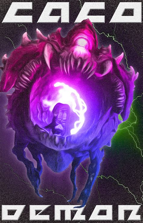 Doom Cacodemon Poster By Jasperdeceuster On Deviantart