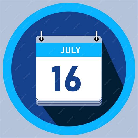 Calendario Del Mes De Julio Ilustración Totalmente Editable Vector
