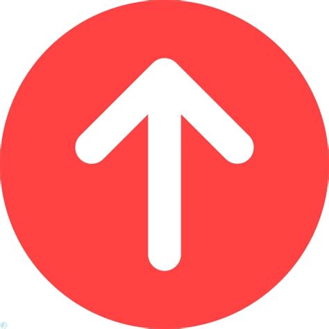 دانلود آیکون جهت بالا استایل مسطح با فرمت Png