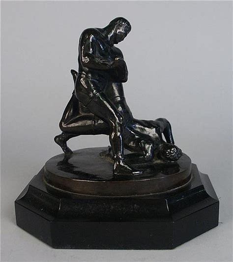 Lot Cecil Howard French American Wrestlers Bronze With Dark Brown Patina