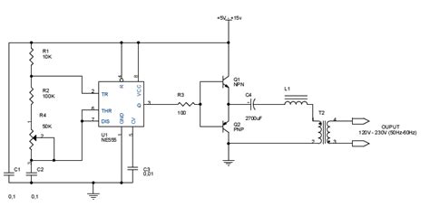 Dc To Ac Inverter Circuit Diagram With Explanation