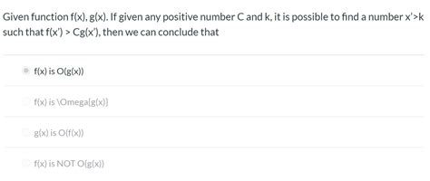 solved given function f x g x if given any positive