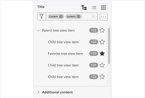 Tree Ui Design And Patterns User Experience Toolkit For Insights Hub