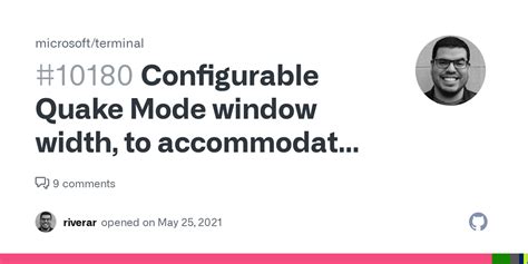 Configurable Quake Mode Window Width To Accommodate Ultra Wide Resolutions Issue