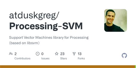 Github Atduskgregprocessing Svm Support Vector Machines Library For Processing Based On Libsvm