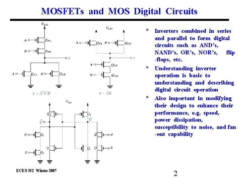 Ch MOSFETs And MOS Digital Circuits Examine