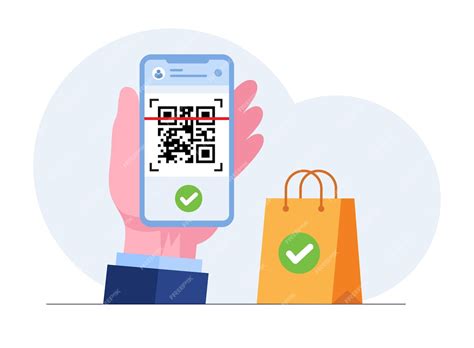 Premium Vector Qr Code Scanning Vector Illustration Concept People Use Smartphone And Scan Qr