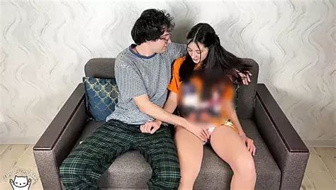 Step Sister Asked Me For A Massage But I Got Horny Started Touching Her Tits And We Jerk Each