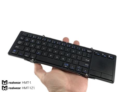 Realwear Folding Bluetooth Keyboard And Touchpad Vr Expert Vr And Ar
