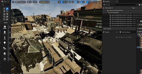 Wuxia Corner Android Game Development Unreal Engine 54 Medieval City With Districts