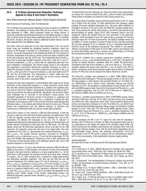 Pdf A 1 F Noise Upconversion Reduction Technique Applied To Class D