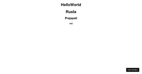 React Codesandbox