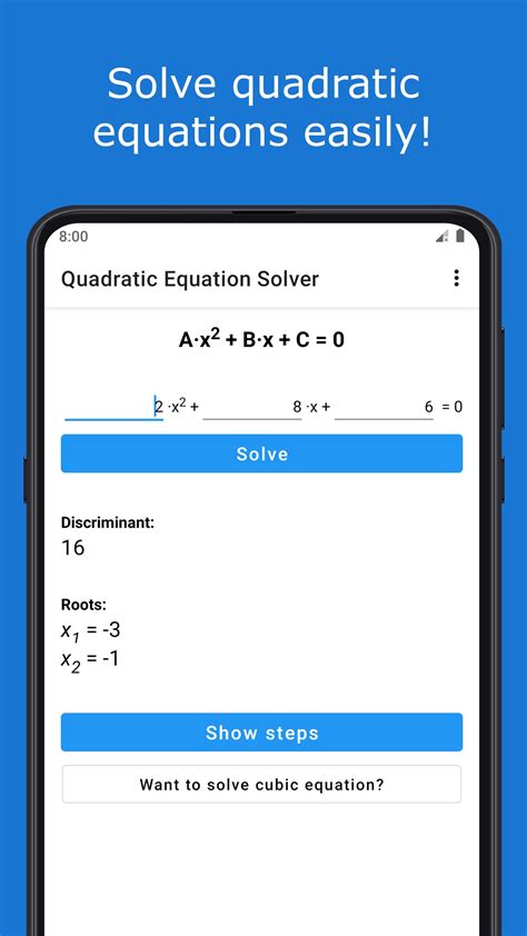 Quadratic Equation Solver Apk For Android Download