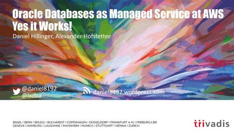 techevent 2019 oracle databases as managed service at aws yes it