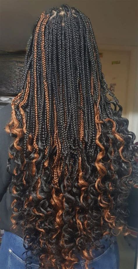Tranças Box Braids Com Cachos Pretty Braided Hairstyles African Braids Hairstyles