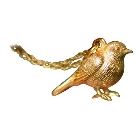 Solid 18 Carat Gold Hummingbird Pendant By Lucy Stopes Roe For Sale At