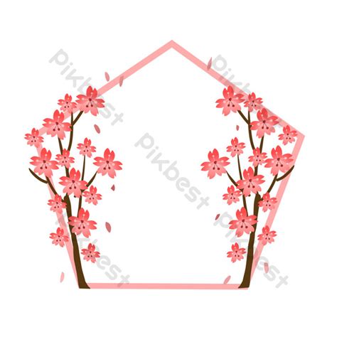Tree Border Decoration Illustration PNG Images PSD Free Download Pikbest