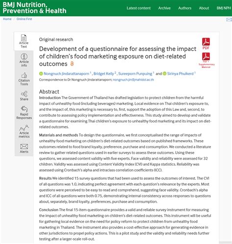Questionnaire Development