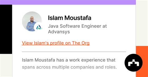 Islam Moustafa Java Software Engineer At Advansys The Org