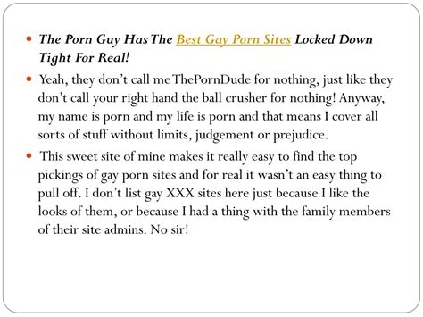 Ppt Best Gay Porn Sites Powerpoint Presentation Free Download Id