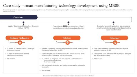 Digital Systems Engineering Case Study Smart Manufacturing Technology