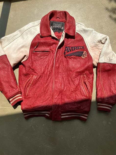 Avirex Avirex 90s Jacket Hip Hop Leather Jacket Rare Vintage Grailed