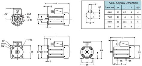 Iec Motor Frame Sizes