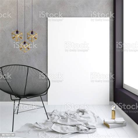 현대 인테리어 포스터와의 자입니다 포스터를 모의입니다 3d 그림입니다 거실에 대한 스톡 사진 및 기타 이미지 거실 검은색 금 금속 Istock