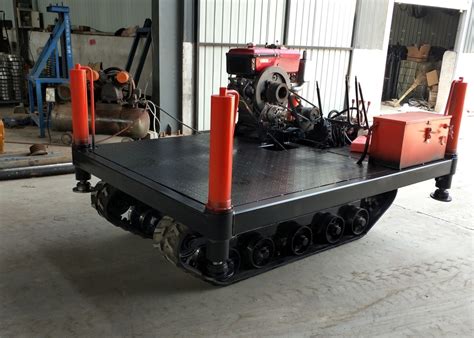 Multi Purpose Small Rubber Track Chassis Manufacturer For Water Well