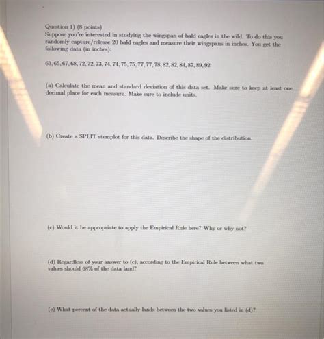 solved question 1 8 points suppose you re interested in