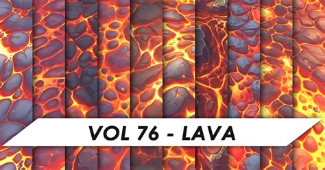 Stylized Textures Vol 76 Lava 2d Textures And Materials Unity