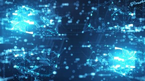 Premium Ai Image Creative Glowing Digital Blue Backdrop Nft Ai Vpn Technology 3d Future And