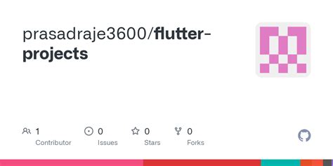 github prasadraje3600 flutter projects