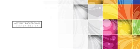 Abstract Geometric Colorful Header Premium Vector