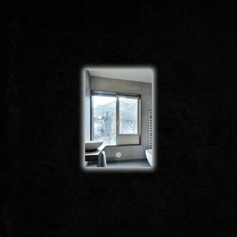 Simple Rectangle Bathroom Mirror With LED Light Lux