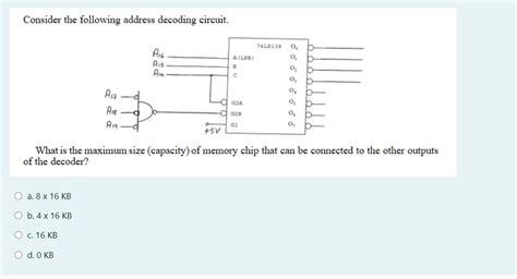 solved consider the following address decoding circuit