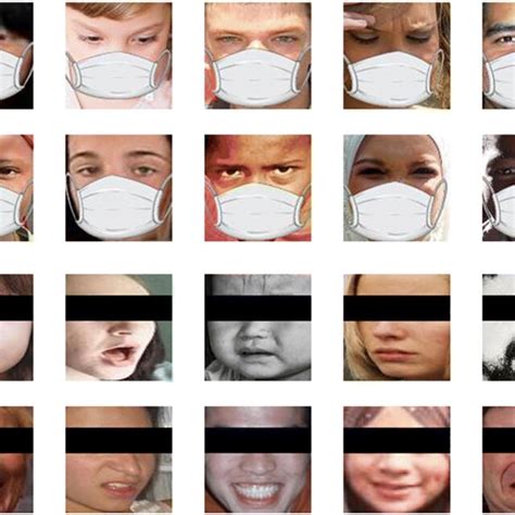 Samples Of Raf Db Masked And Eye Occluded Dataset Download Scientific Diagram
