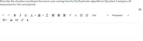 Solved Consider The Following Algorithm Duplicatesan That
