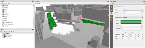 Render Points Spheres At Certain Height Trees In QGIS D View Geographic Information
