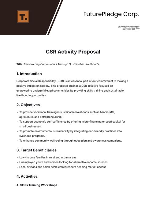 Free Church Project Proposal Format Template To Edit Online