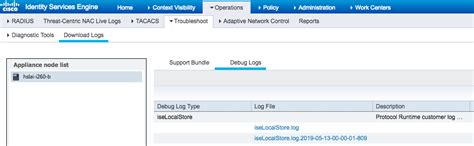 check logs on cisco ise cisco community